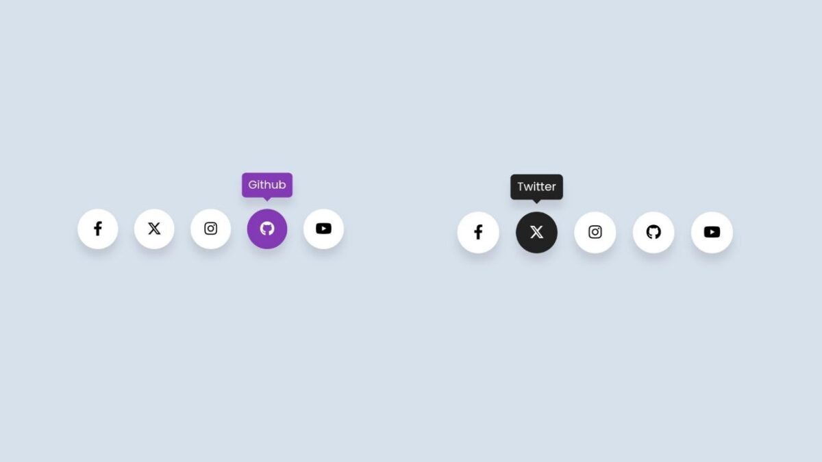 How To Make Social Media Icons Popups In Html And Css Coding Stella 