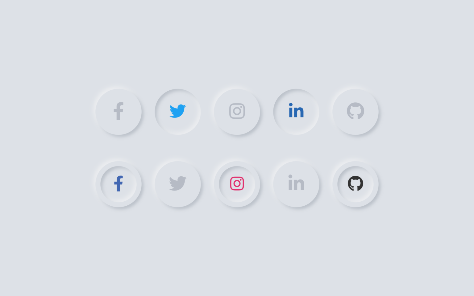 How To Make Neumorphic Social Button Using Html And Css Coding Stella 7387