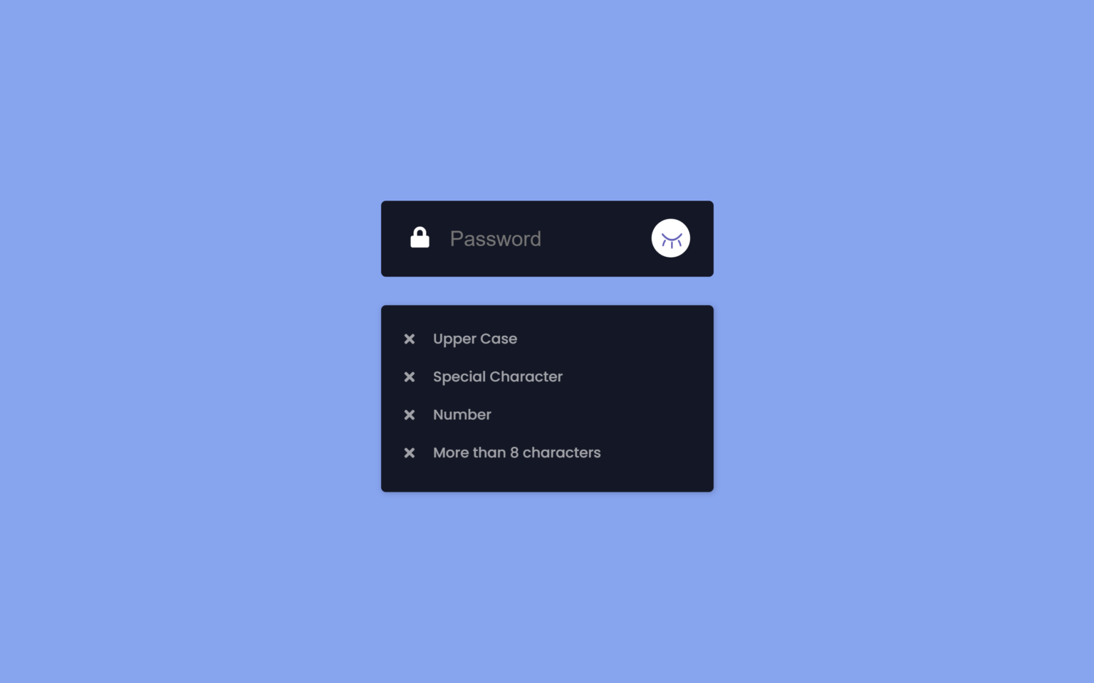 How To Create Password Validator Using Html Css And Javascript Coding Stella