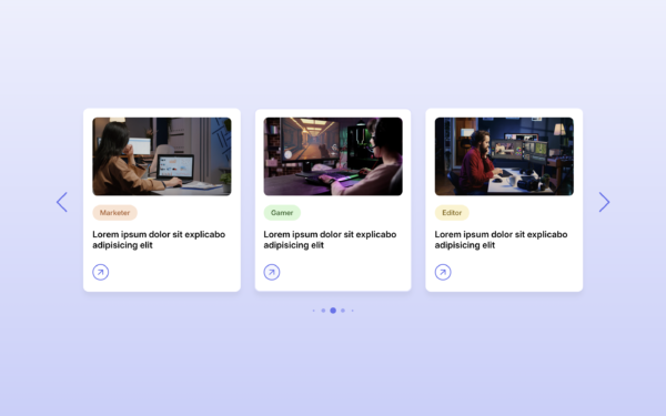 How To Create Cool Responsive Card Slider Using Html Css And Javascript Coding Stella