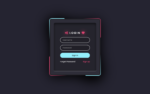 How to make Glowing Animated Login Form using HTML & CSS | Coding Stella
