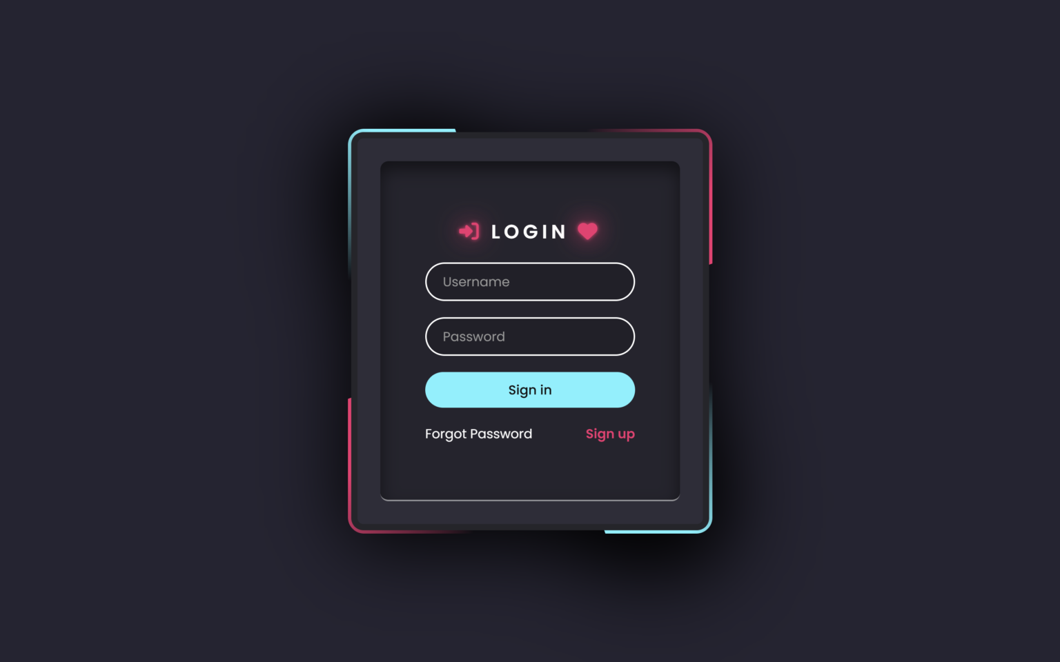 How to make Glowing Animated Login Form using HTML & CSS | Coding Stella