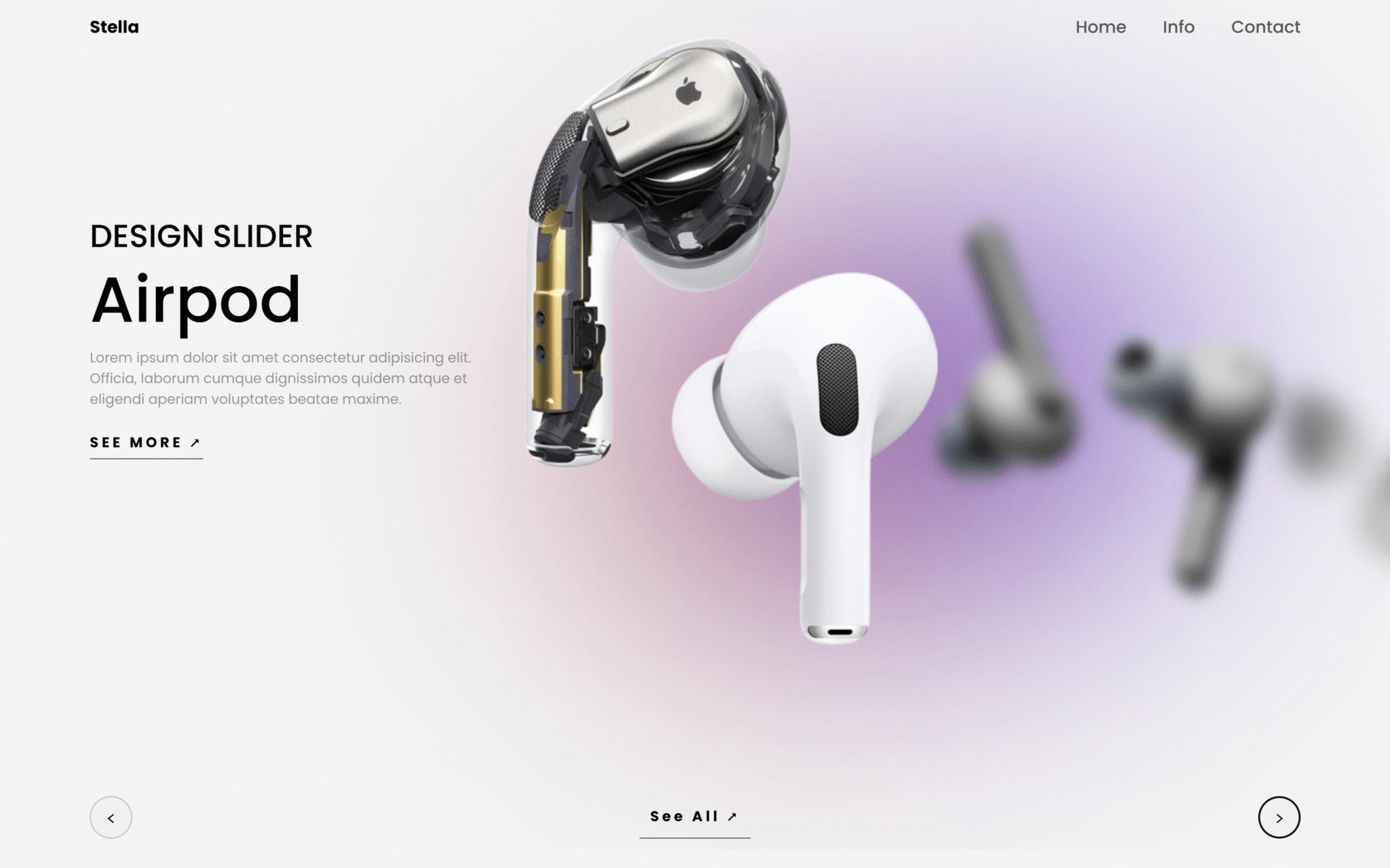 How to create Airpods Animation using HTML CSS and JS | Coding Stella