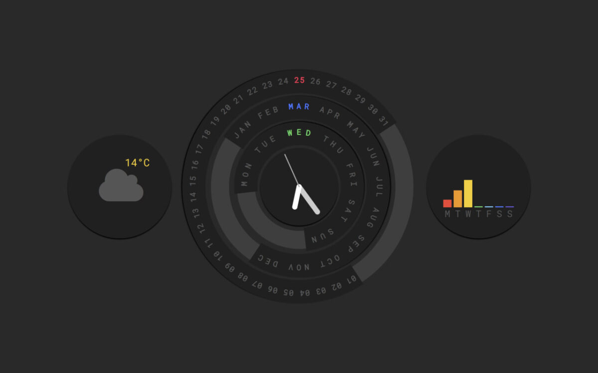 How to create Next Level Modern Clock & Calendar using HTML CSS and JS ...