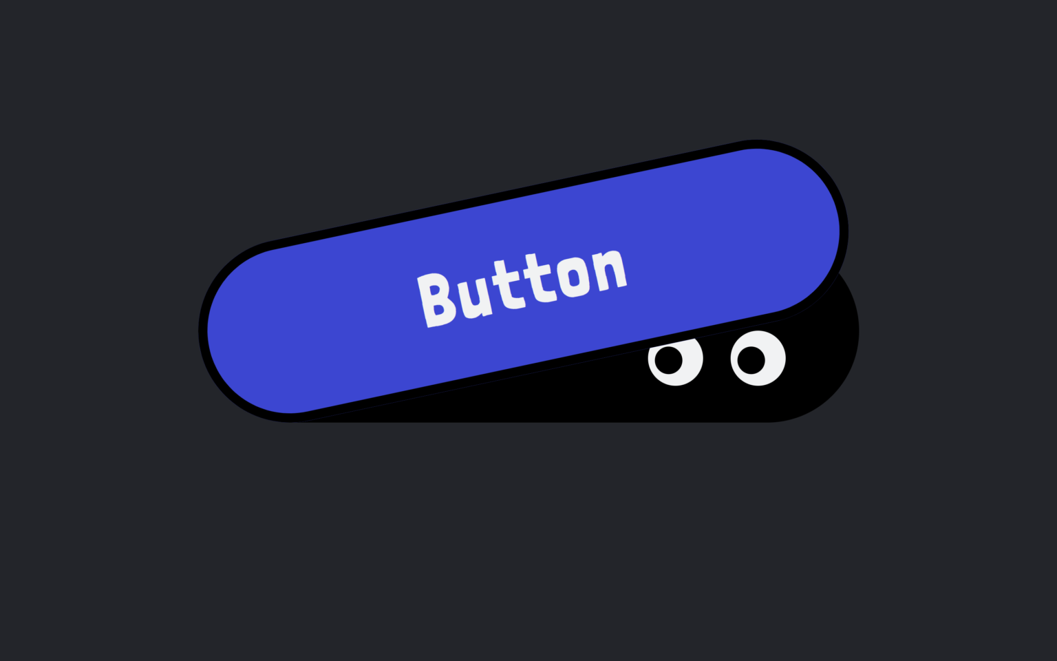 How to create Creepy Eye Button using HTML CSS and JS | Coding Stella